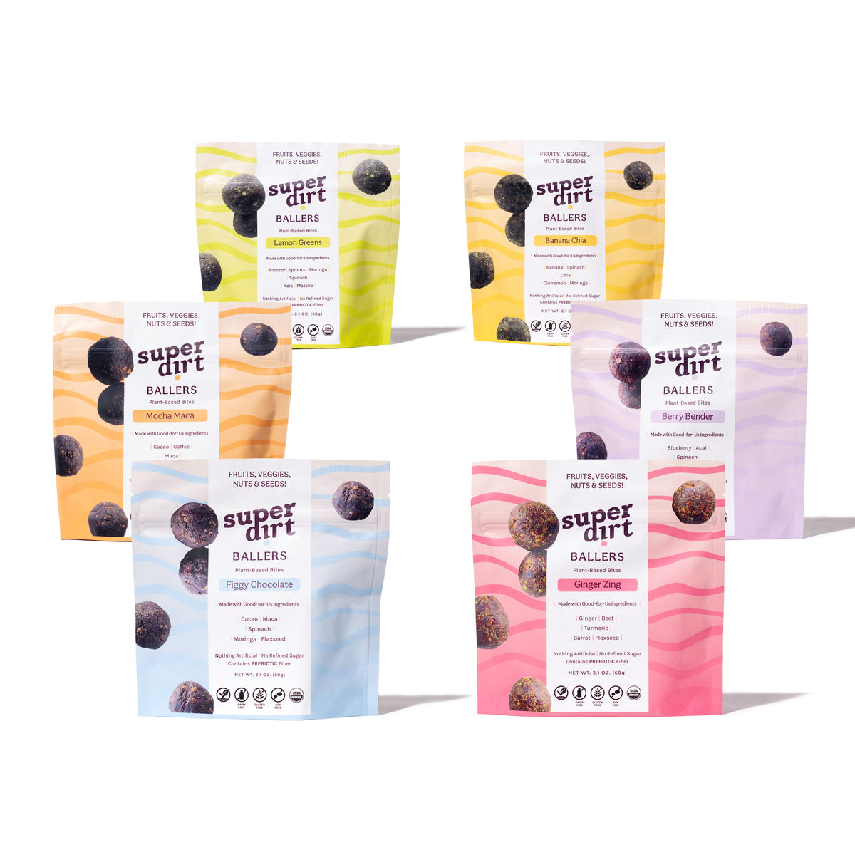 Variety-Pack (offering all 6 flavors) – Super Dirt Foods